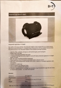 Aimpoint Micro TL red dot